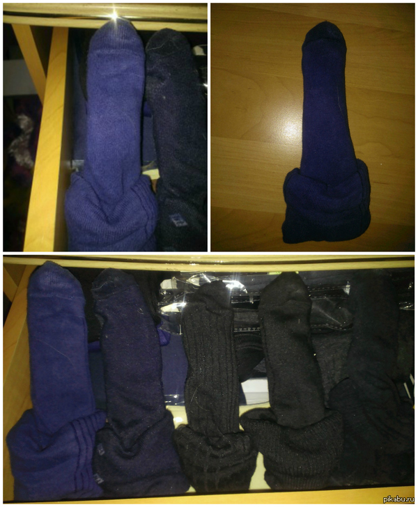 Мужу не нравится как я складываю его носки. | Пикабу