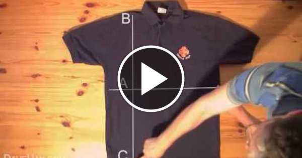 Как сложить футболку за 2 секунды! | Пикабу